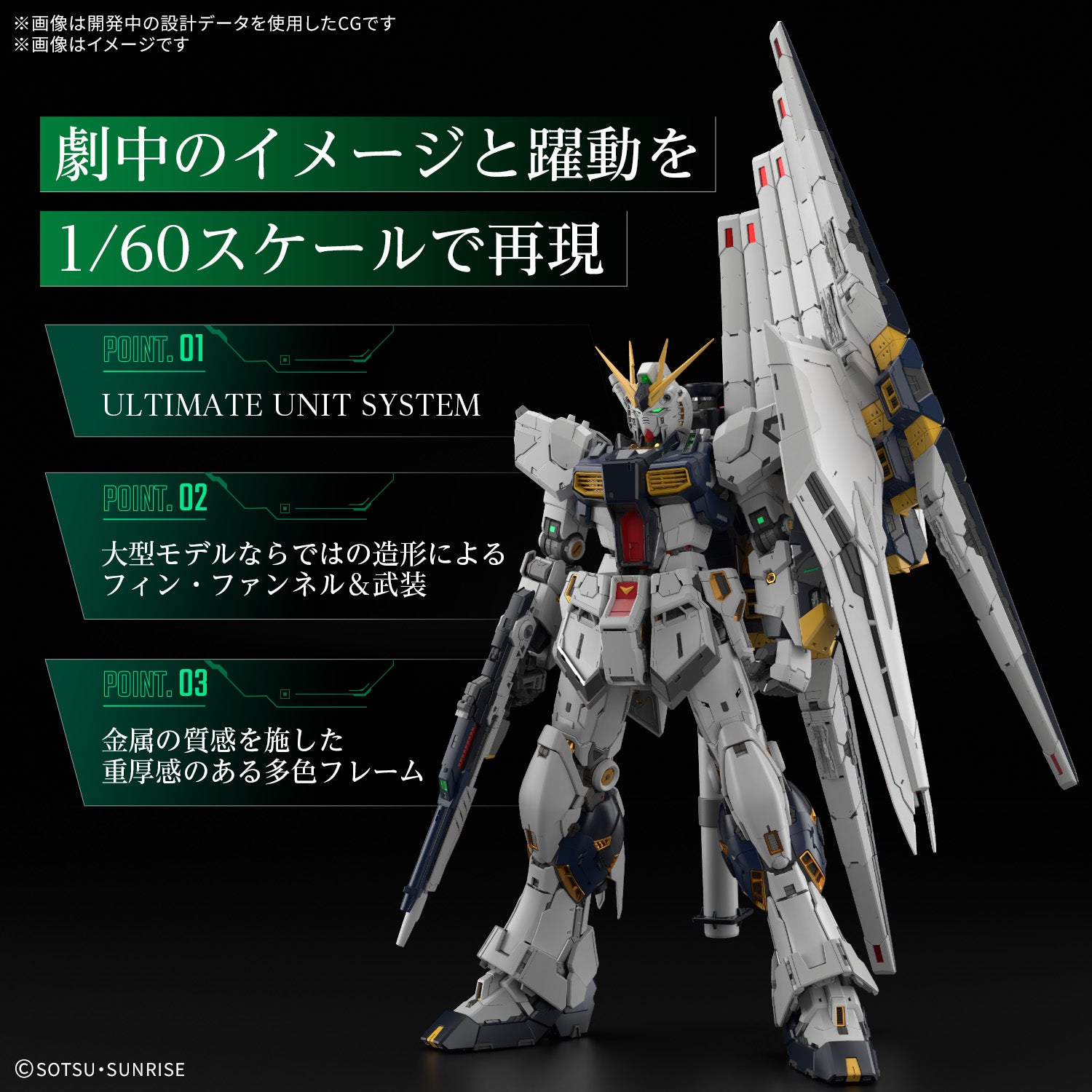 [PREORDER] PG Unleashed 1/60 Nu Gundam – Neboy's Plamo Kits